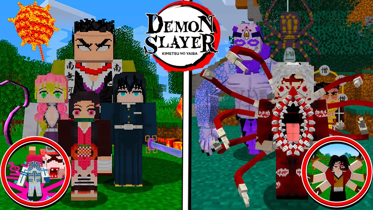 ESSA É A MELHOR ADDON DE DEMON SLAYER PARA A NOVA VERSÃO DO MINECRAFT ...