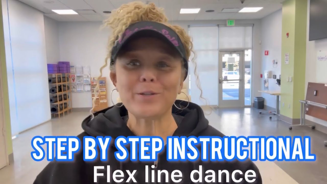 Flex line dance quick easy instructional - YouTube