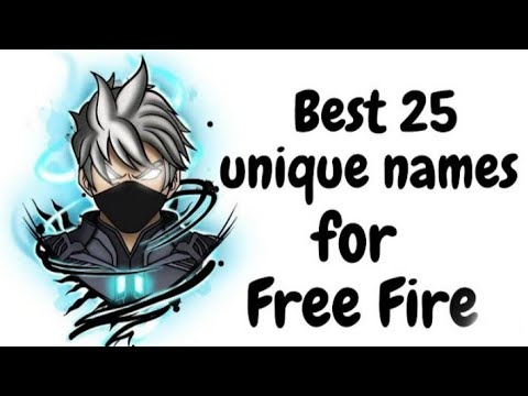 FREE FIRE TOP 25 UNIQUE NAME LIKE PRO PLAYERS || FREE FIRE STYLE NAMES ...
