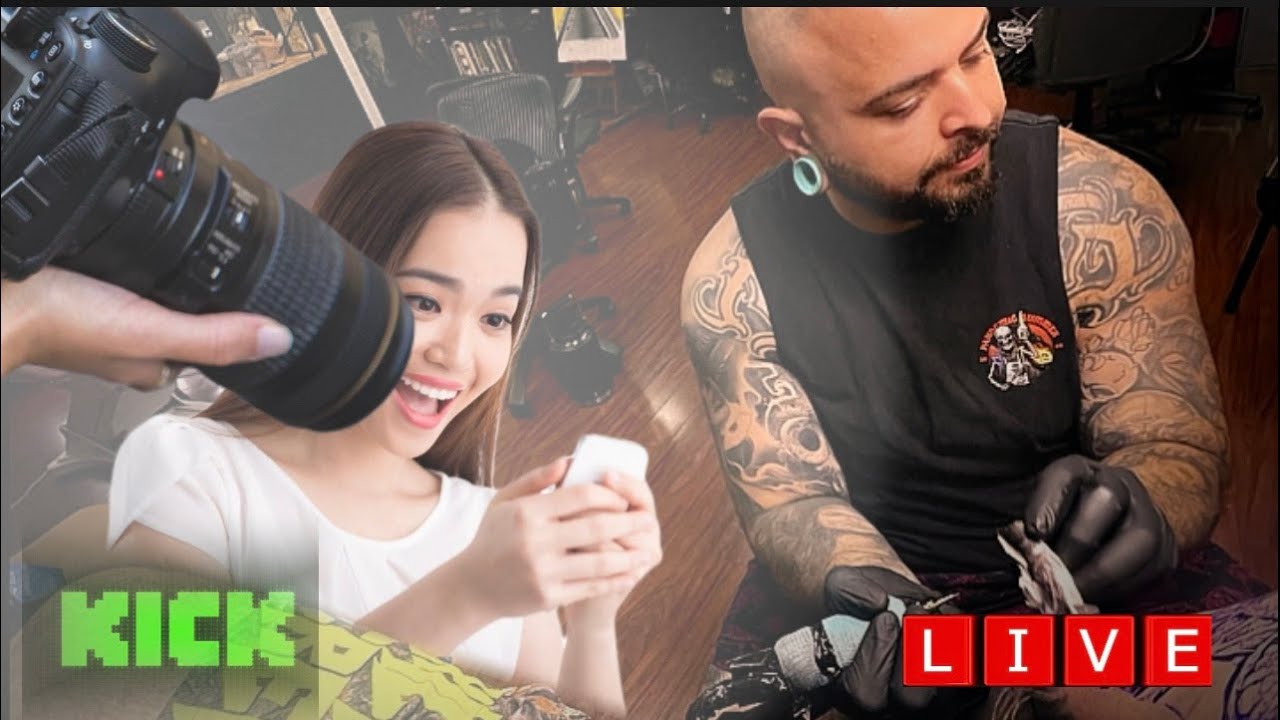 KICK STREAMER TATTOOS LIVE - YouTube