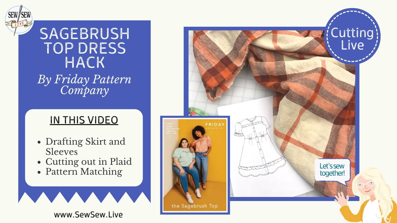 Sagebrush Top Hack to a Dress by Friday Pattern Company...by Sew Sew ...