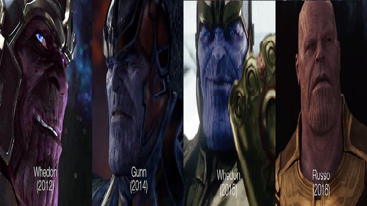 The Many Faces Of The MCU Thanos - YouTube