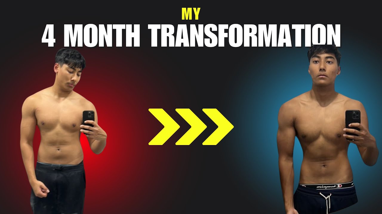 my 4 month gym transformation - YouTube