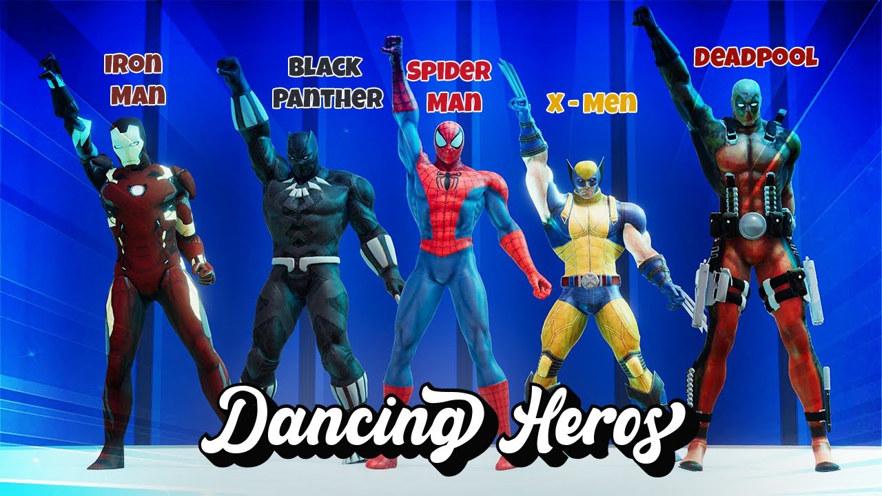 Dance Cartoon Video | 3D Animation Hero's Dance Video for kids #dance # ...