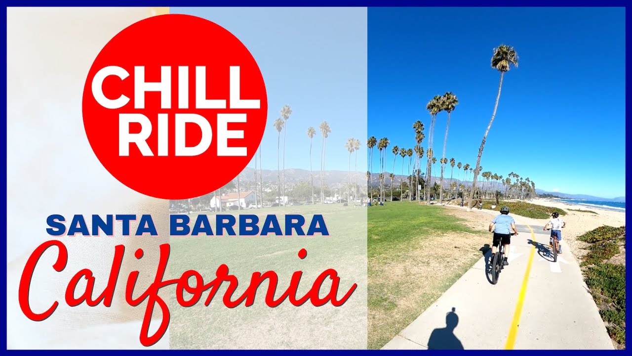 Beach Way Bike Path - Santa Barbara, California - Chill Bike Ride - YouTube