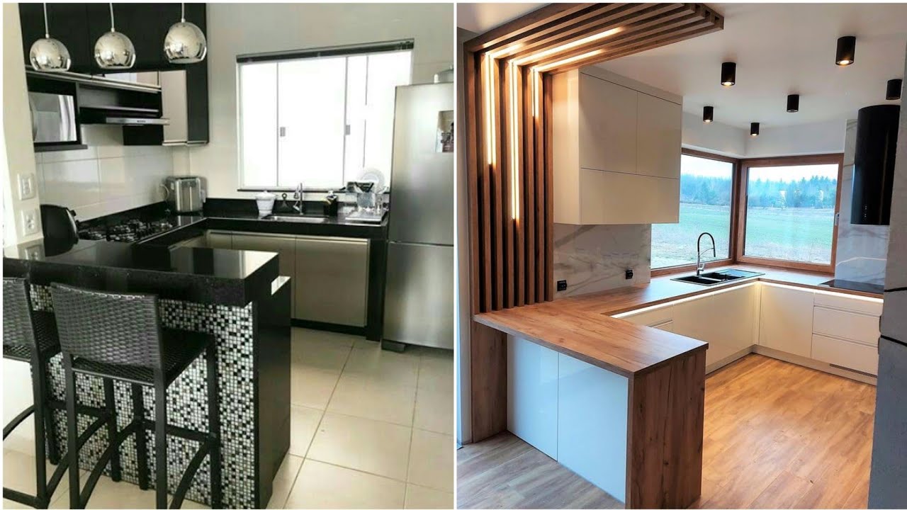 Open Kitchen Design with Living Room for Indian Homes (2022) - YouTube