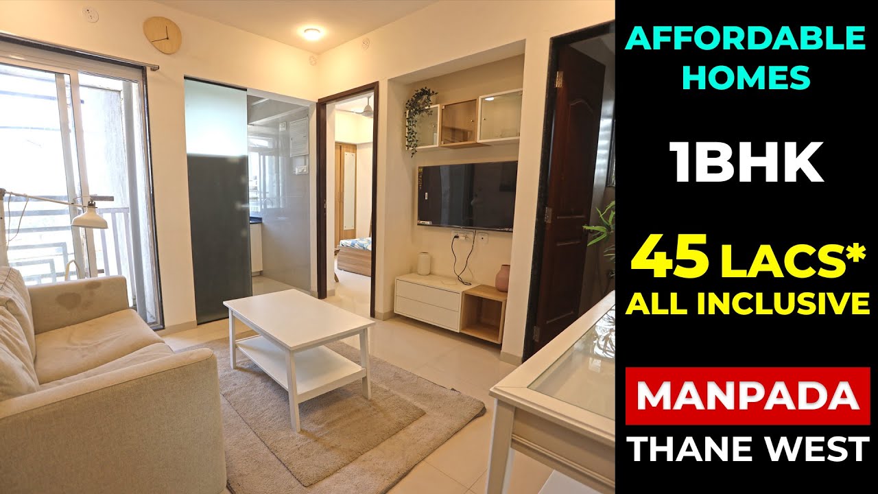 BEST AFFORDABLE 1BHK | 45 LACS ALL INCLUSIVE | MANPADA | THANE WESST ...