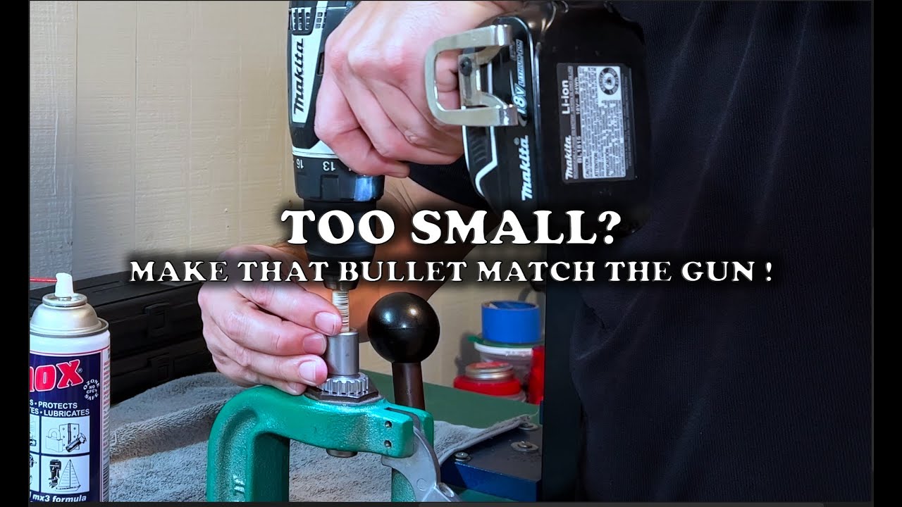 Too small? Make it bigger so it fits the gun! How to open up a push ...