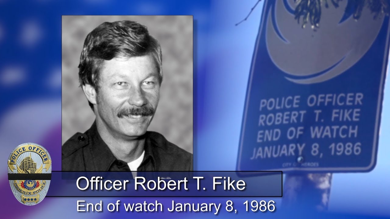 Memorial Marker for Officer Robert Fike-Phoenix Police Department - YouTube