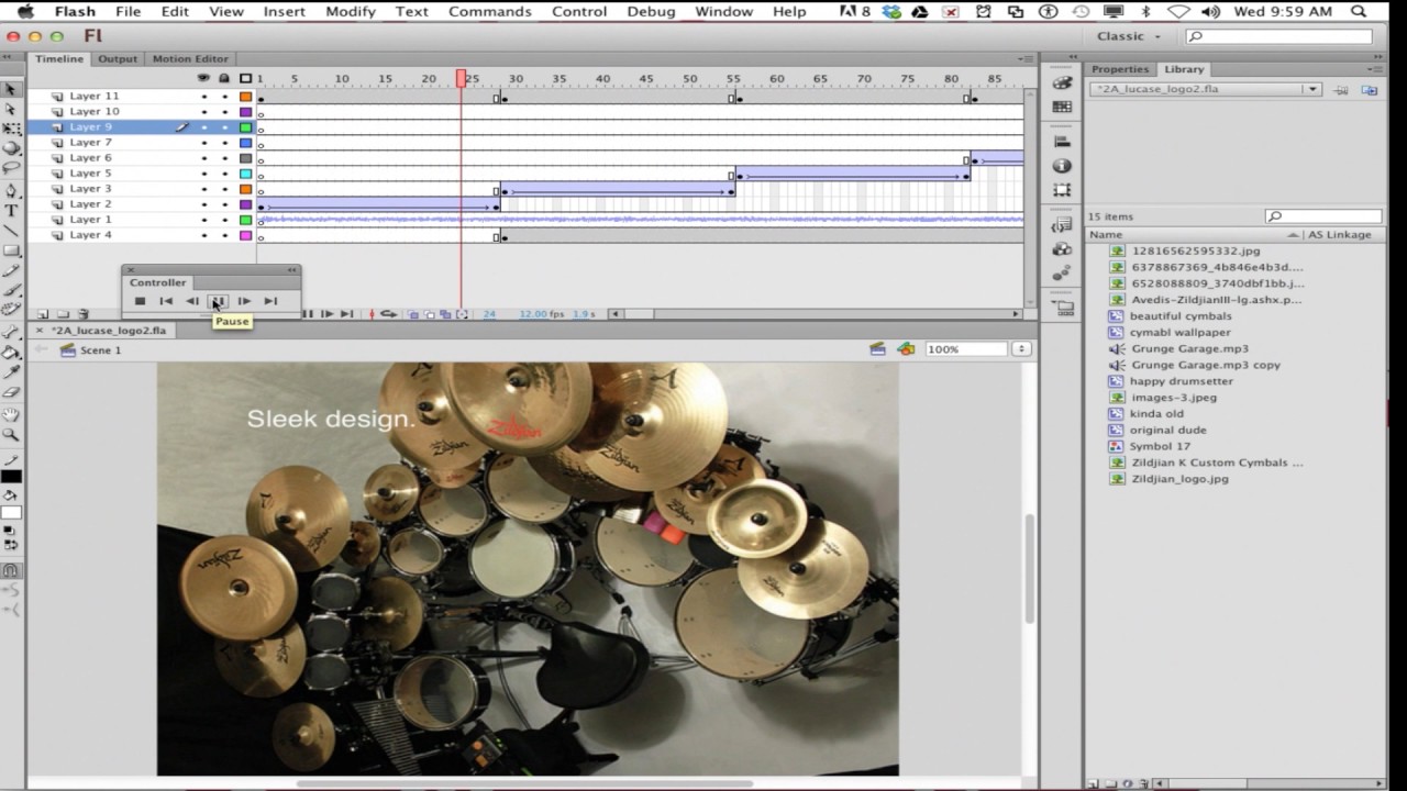 Adobe Flash CS6: Logo Commercial Assignment - YouTube
