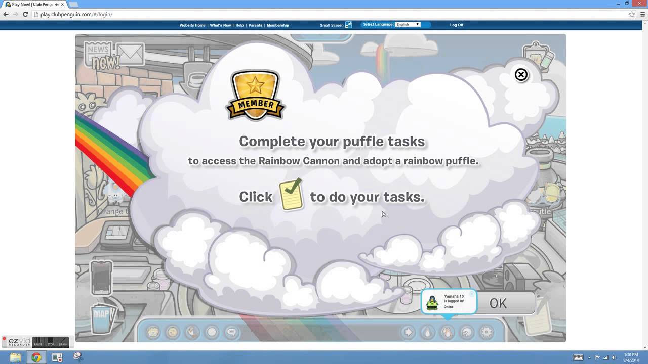 How To Adopt A Rainbow Puffle On Club Penguin - YouTube