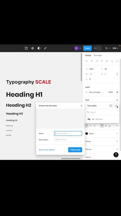 Adding Typography Scale to Figma Library - YouTube