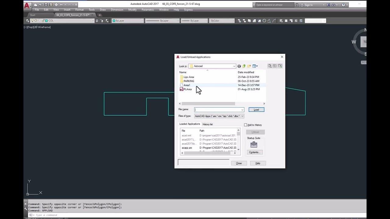 การหาพื้นที่ในโปรแกรม Autocad ด้วยการใช้ AutoLISP - YouTube