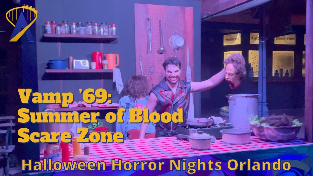 Vamp ’69: Summer of Blood Scare Zone at Halloween Horror Nights 2023 ...