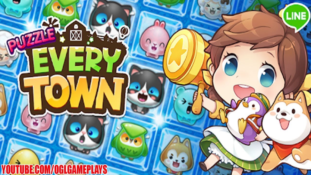 LINE Puzzle Everytown Gameplay (Android APK) - YouTube