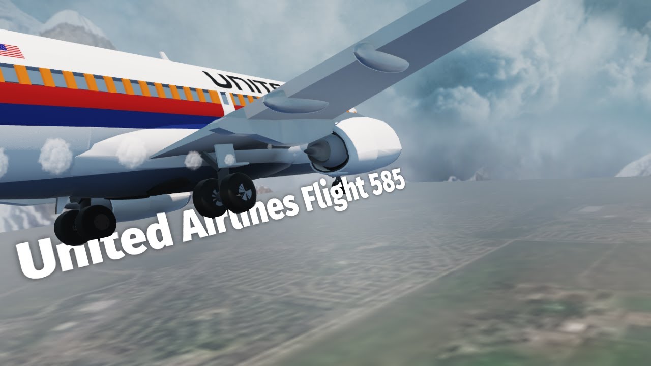 United Airlines Flight 585 | Roblox Crash Animation - YouTube