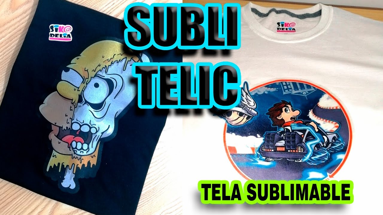 SUBLI TELIC tela sublimable acabado platinado para prendas obscuras y ...