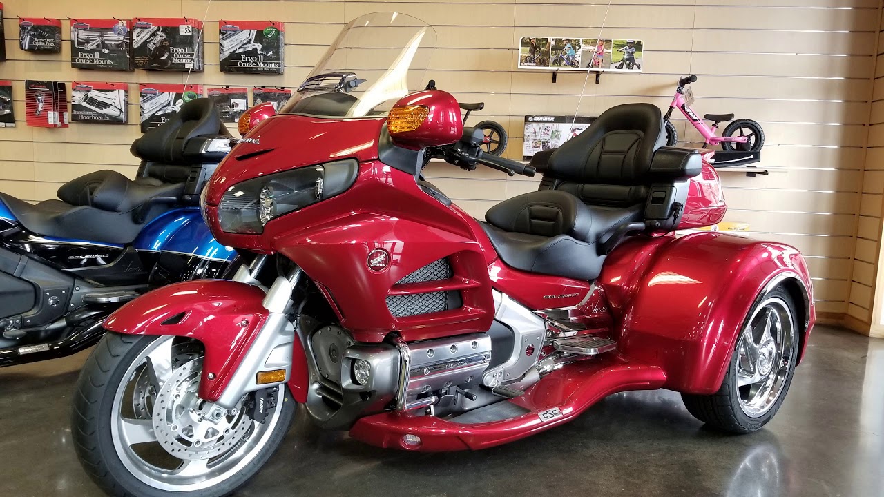 2017 Honda Goldwing CSC Red And Chrome: Heartland Honda - YouTube