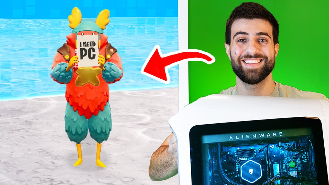 Giving a Gaming PC to a Random Fortnite Player! - YouTube