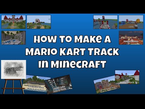 How To Make a Mario Kart Track in Minecraft (UPDATED) - YouTube