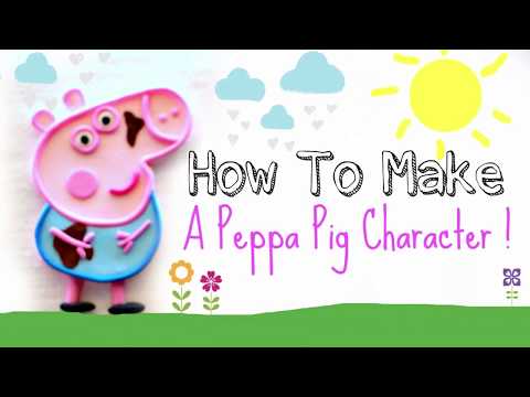 How to make a 2D Peppa Pig fondant cake topper!