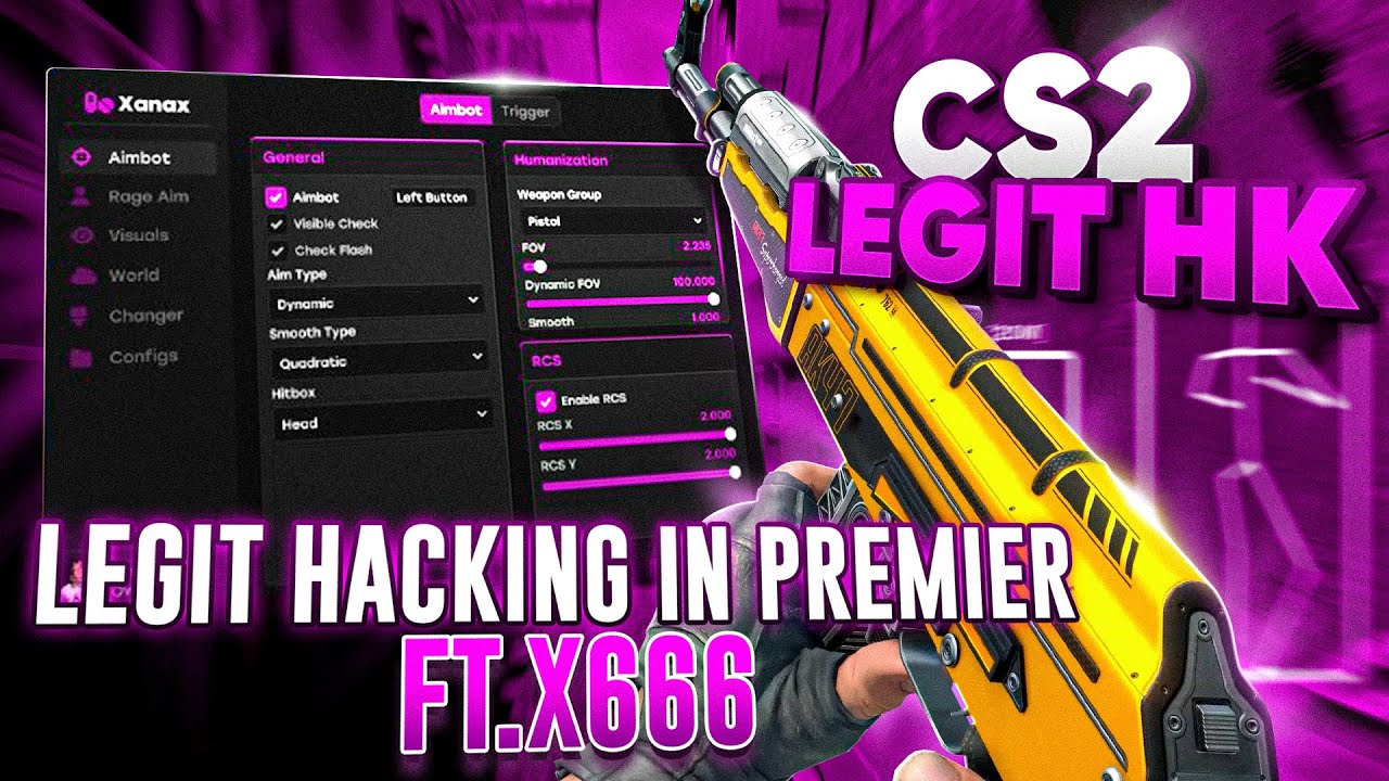 CS2 Premier Legit Hacking | Showcase X666 update in CS2 - YouTube