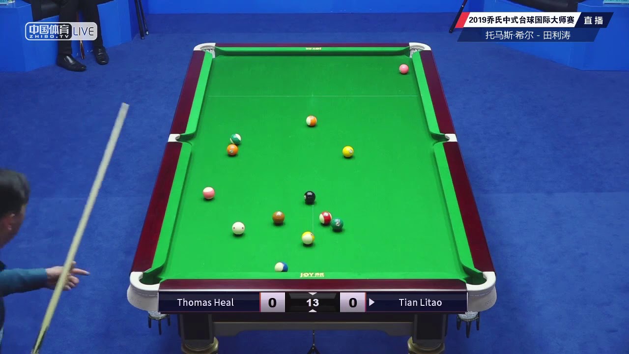 Thomas Heal (UK) VS Tian Litao - 2019 World Chinese Pool Masters Handan ...