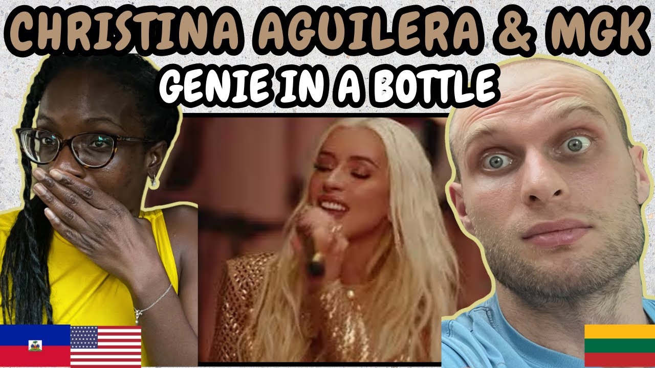REACTION TO Christina Aguilera & mgk - Genie In a Bottle (Live ...