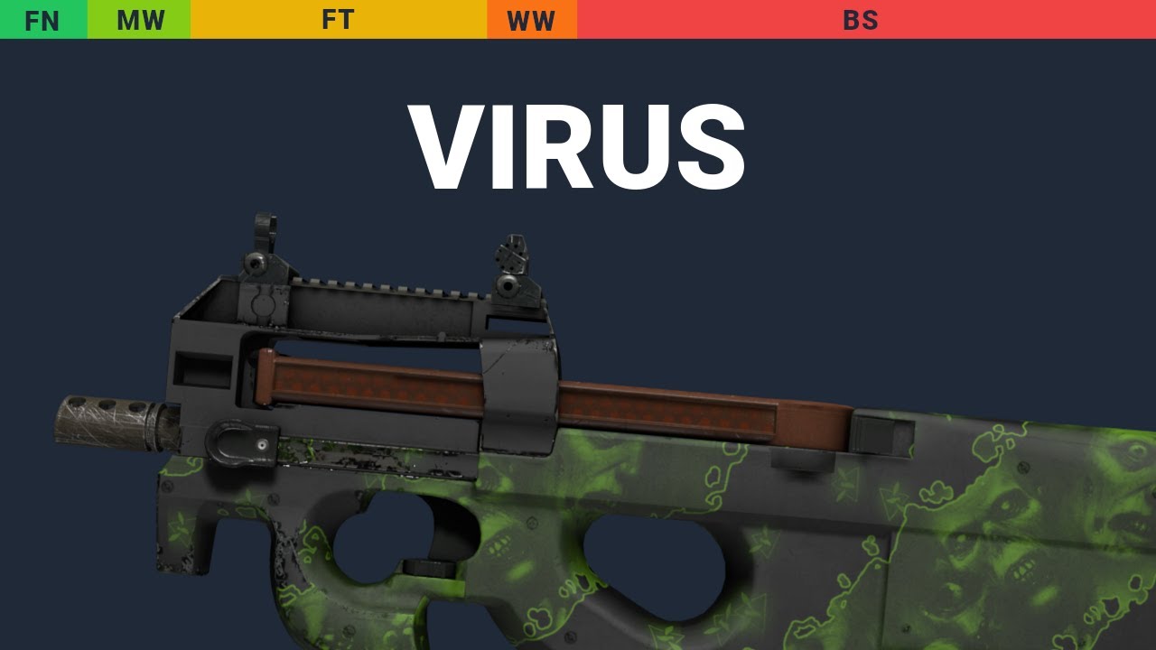 P90 Virus - Skin Float And Wear Preview - YouTube