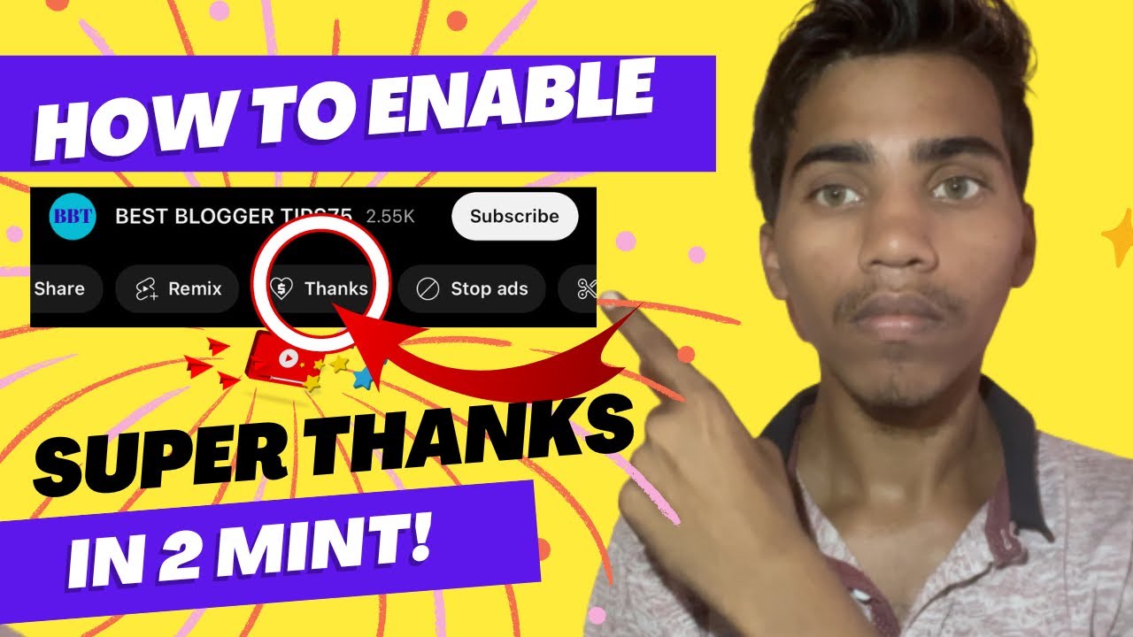 How To Enable “ Super Thanks Option ”On YouTube | Super Thanks कैसे ...