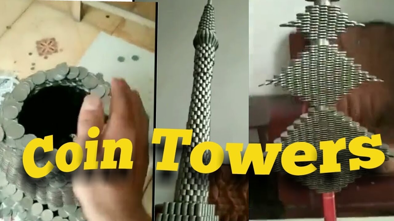 Coin towers, Amazing work - YouTube