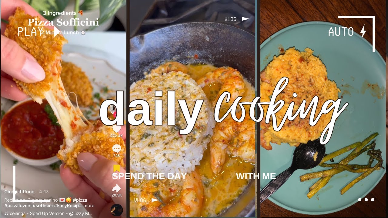 COOKING WITH ME … (PIZZA SOFFICINI, SHRIMP AND RICE ) ! - YouTube