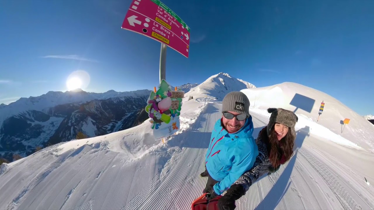 La piste de luge de la Breya à Champex-Lac - YouTube