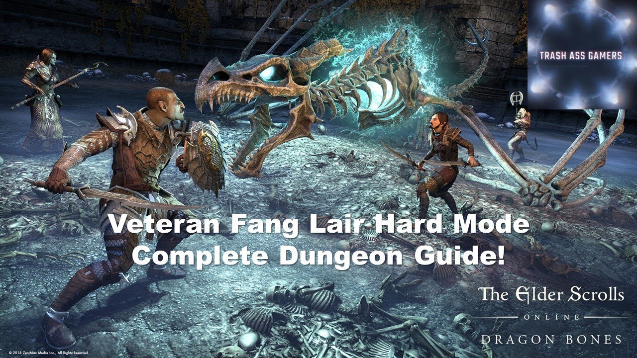 Elder Scrolls Online Veteran Fang Lair Hard Mode Complete Dungeon Guide ...