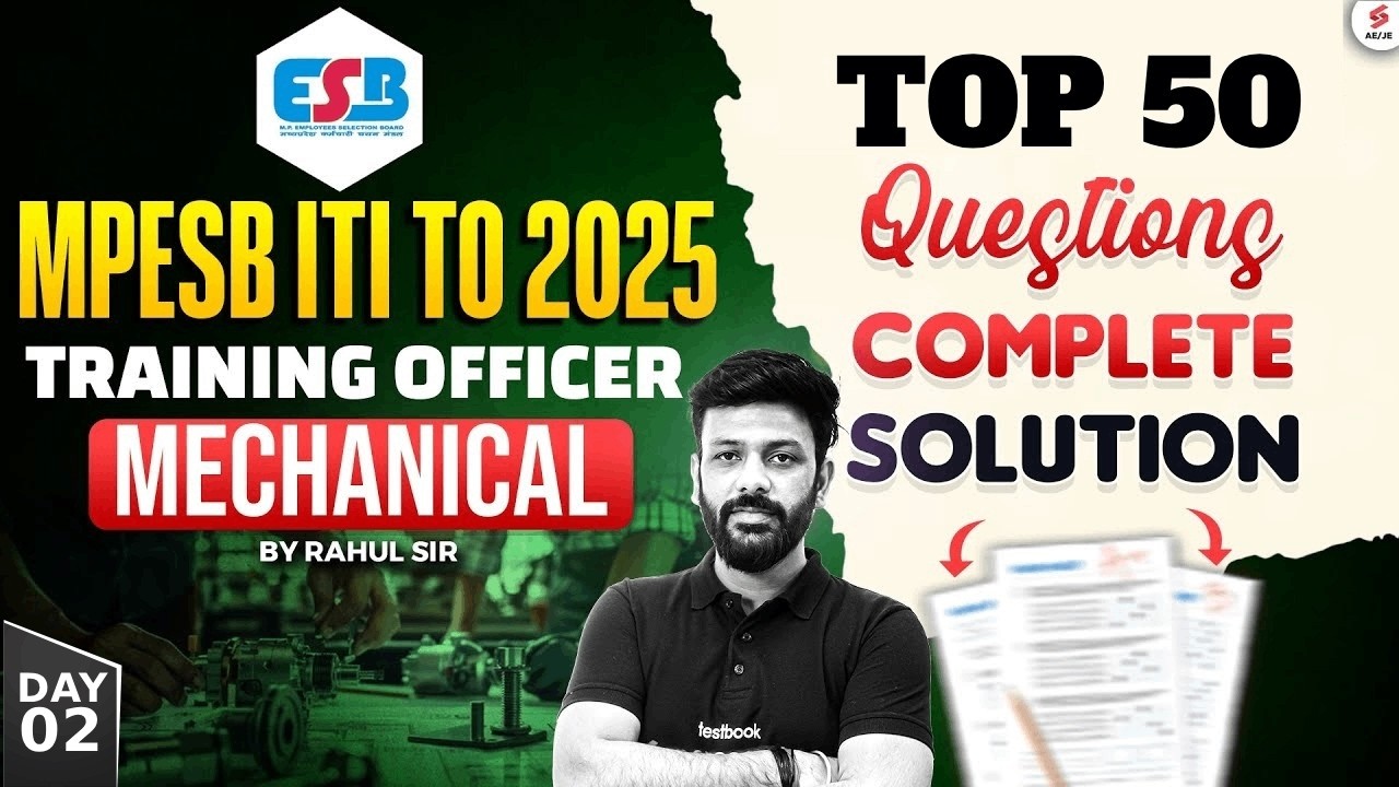 MP ITI TO Mechanical Classes | MPESB ITI TO Mechanical Most Expected ...