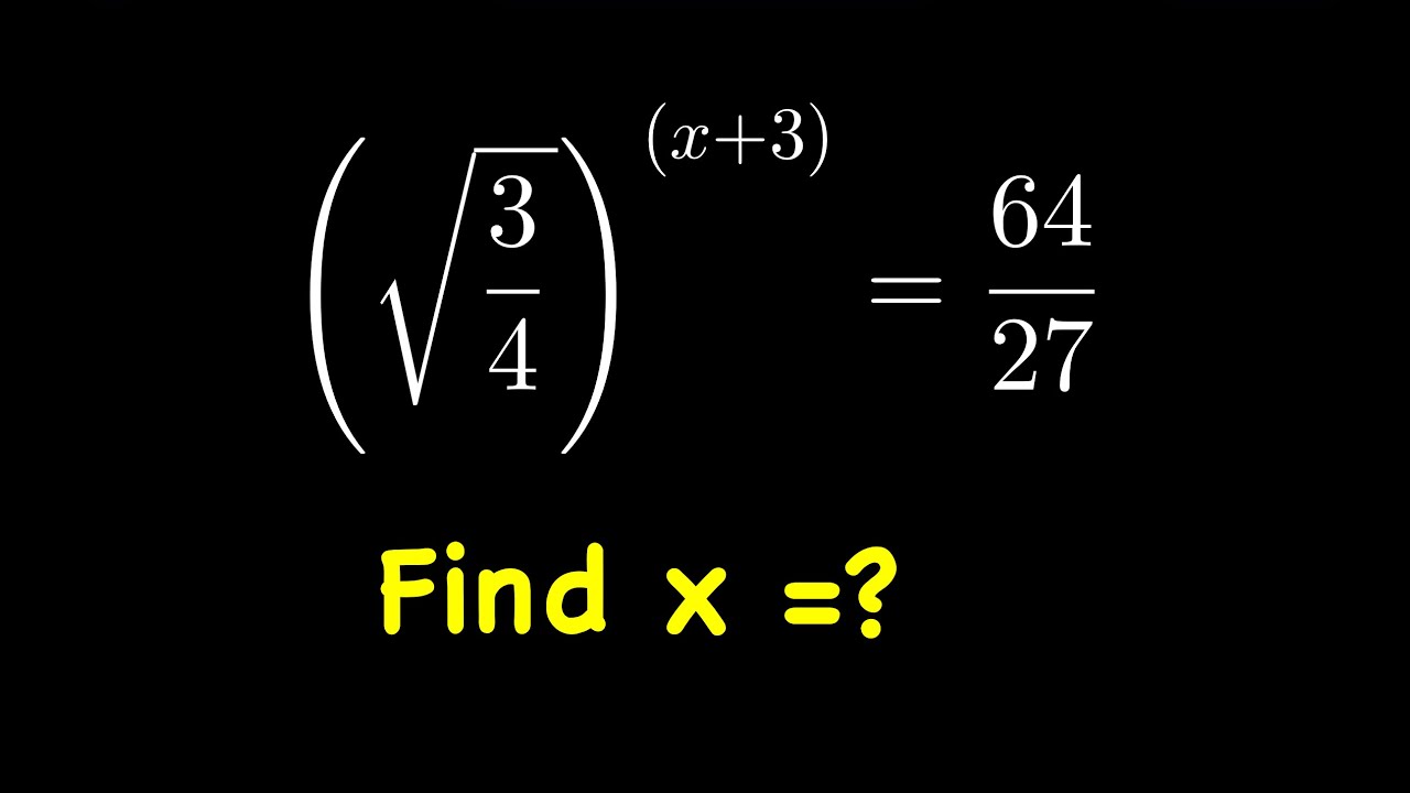 Nice exponent question - YouTube