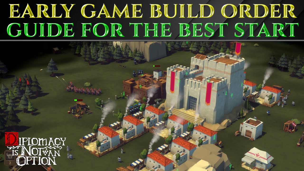 BUILD ORDER GUIDE FOR BEST START Diplomacy Is Not An Option - YouTube