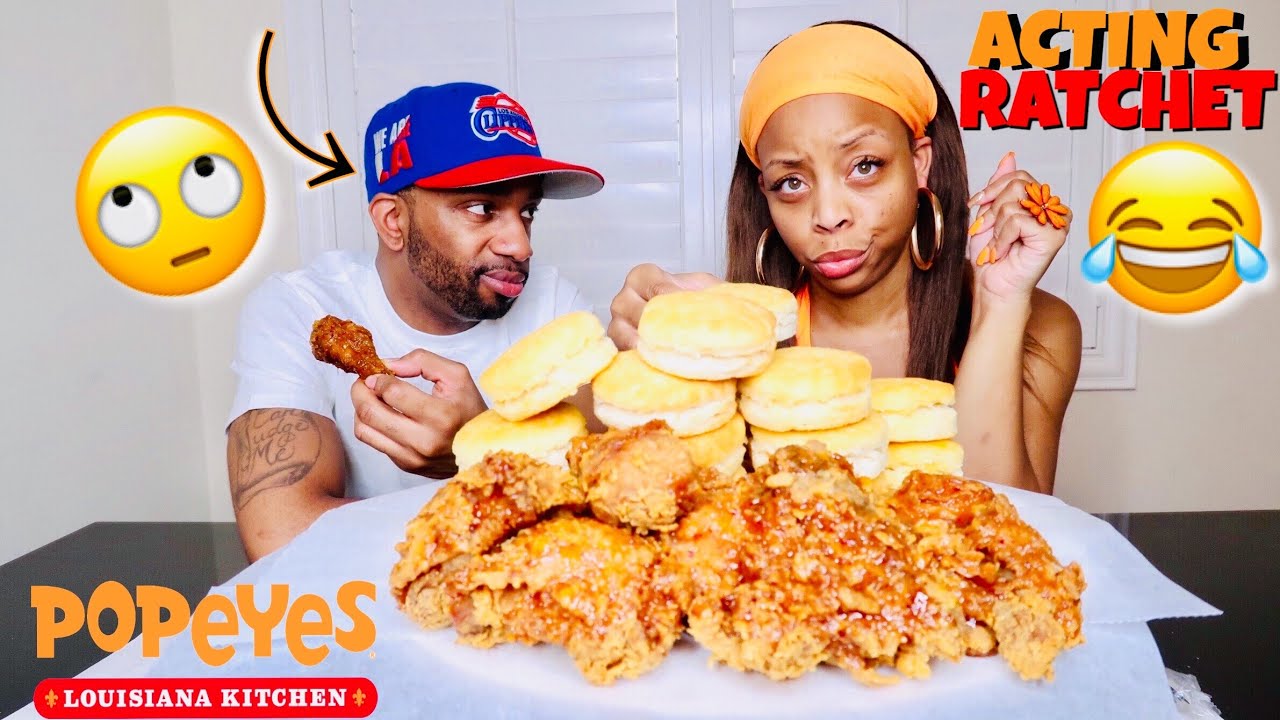 ACTING “RATCHET” MUKPRANK ON HUSBAND + POPEYES HOT HONEY CHICKEN ...