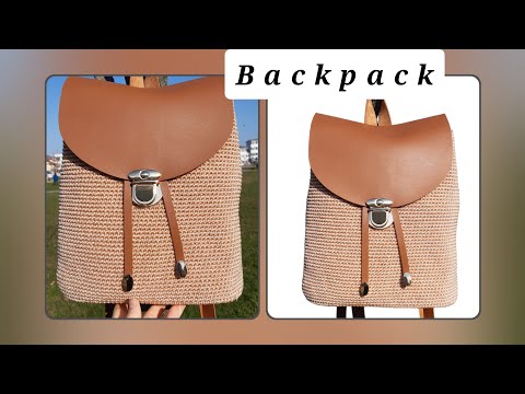 Polyester Makrome ile Sırt Çantası Yapılışı/ Backpack Crochet