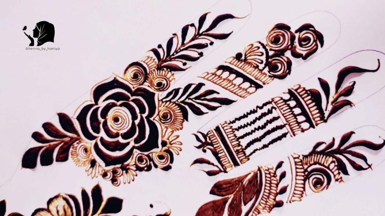 Beautiful Gulf Henna Design || Henna Tutorial || Henna Bold Gulfy ...
