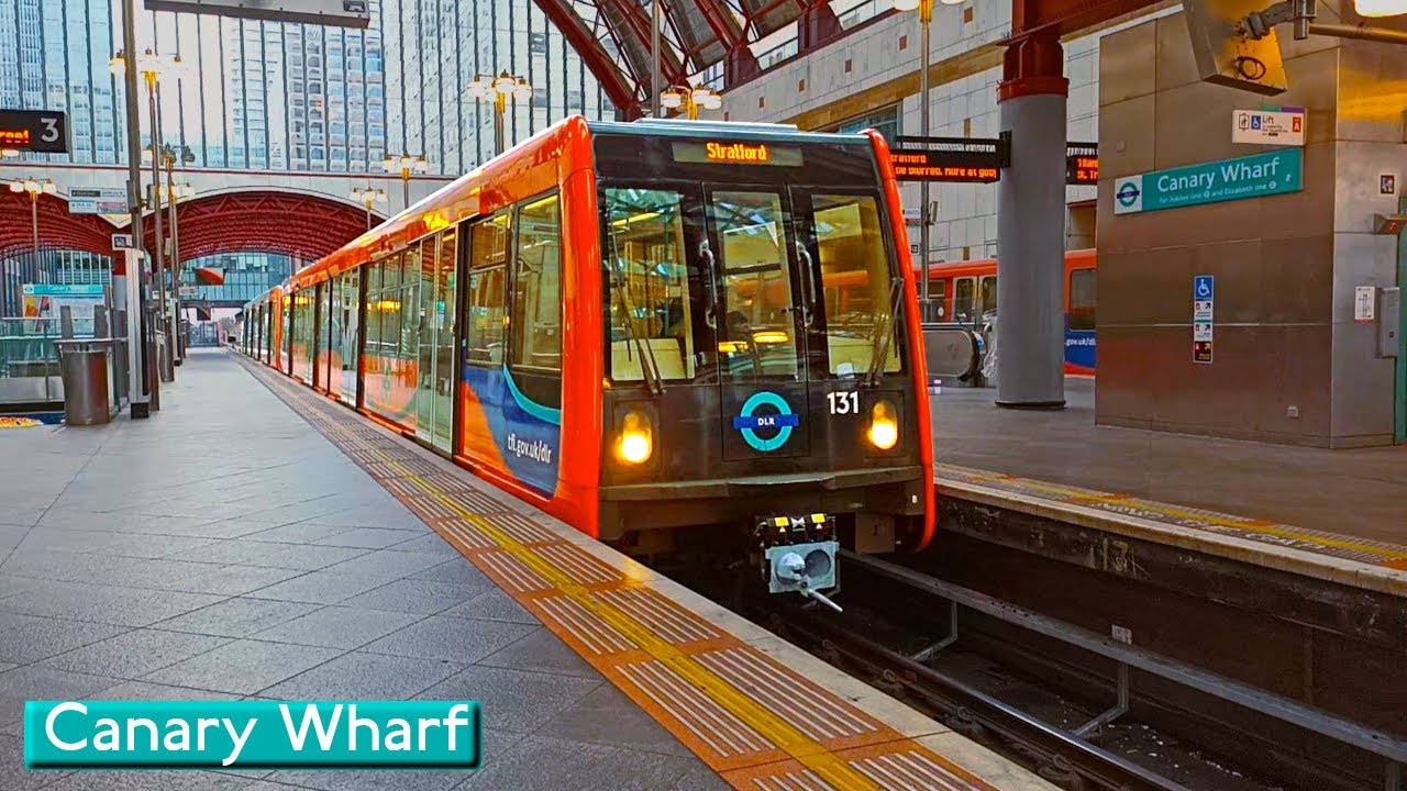 Canary Wharf : London DLR ( B07 Stock ) - YouTube