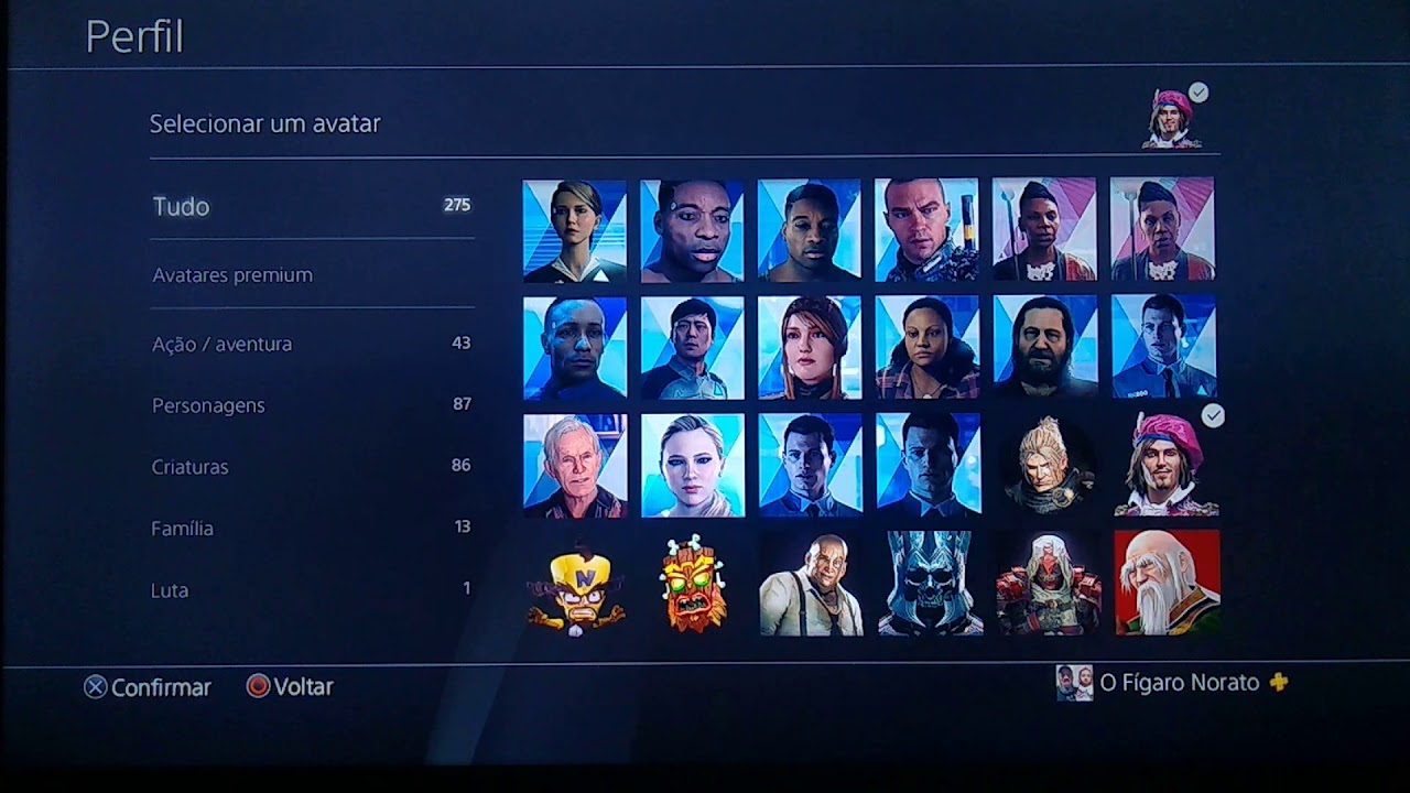 Como Alterar o Avatar da Conta e Mostrar Ele No Perfil no PS4 - YouTube