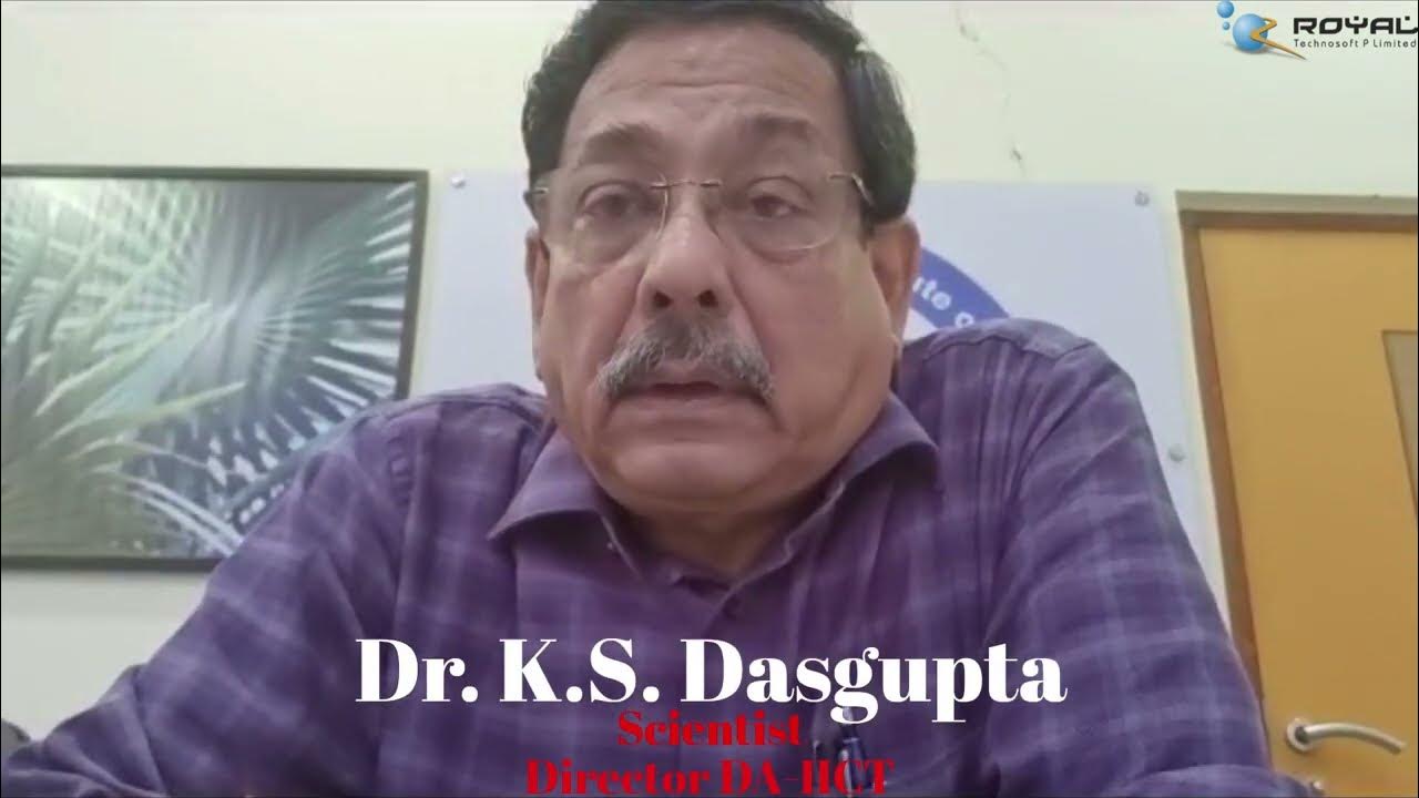 The director of DA-IICT, Dr. K.S.Dasgupta sir blesses the students of ...