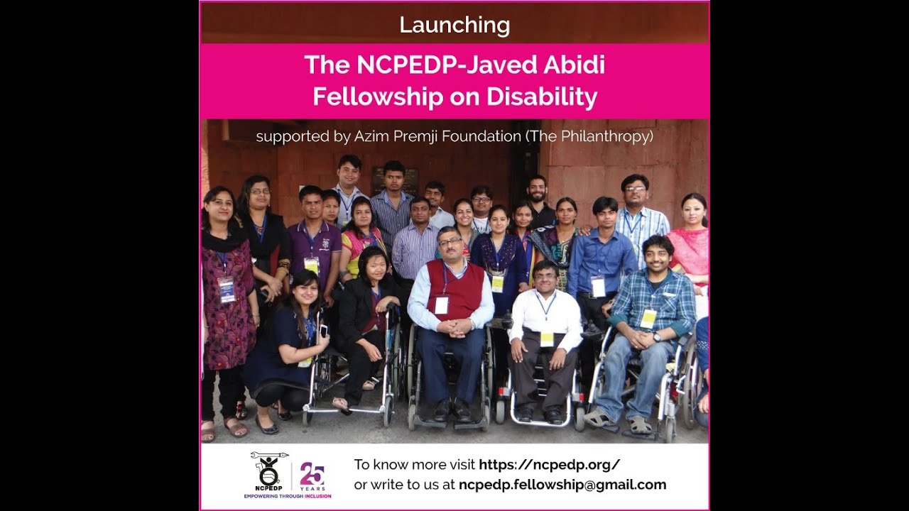 NCPEDP-Javed Abidi Fellowship on Disability-Part 1 - YouTube