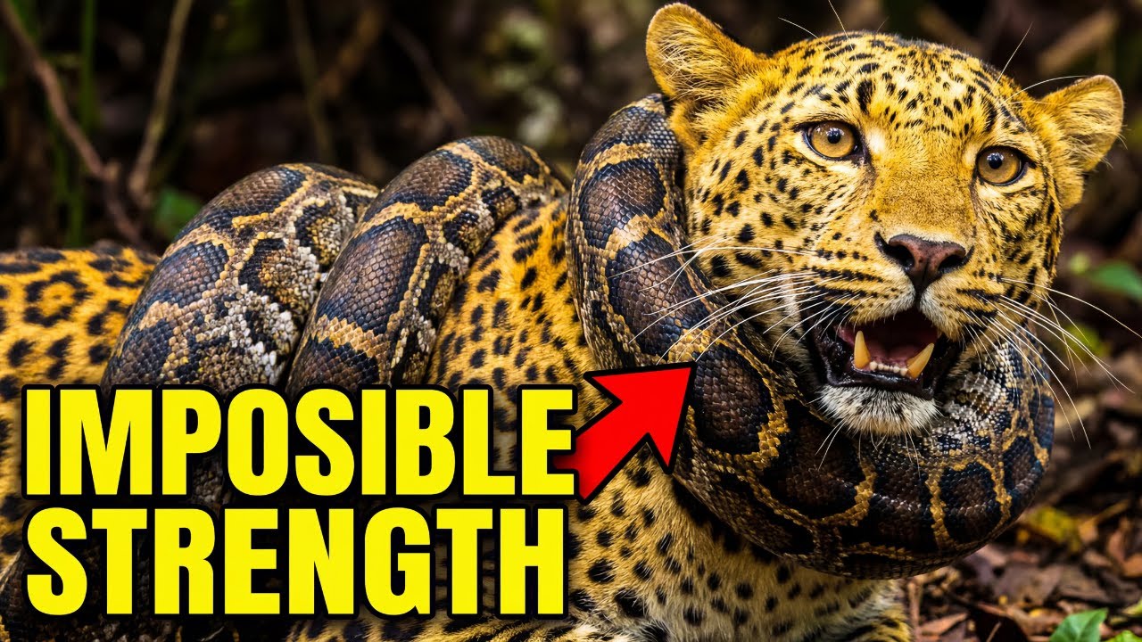 PYTHON Strangles LEOPARD! 🐍 The Most Incredible Display of Power ...