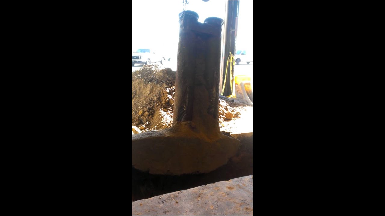 Inground hoist removal - YouTube