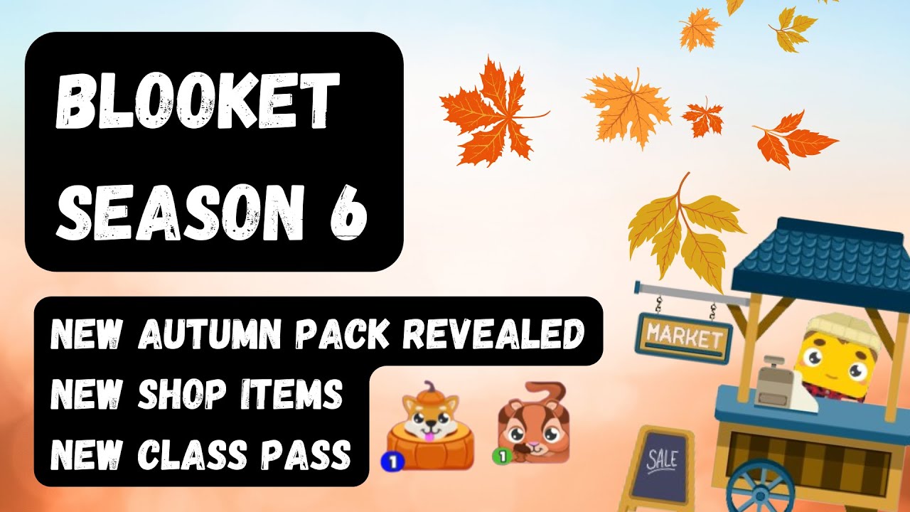 Blooket Season 6 Released || New Autumn Pack Revealed + New Shop Items ...