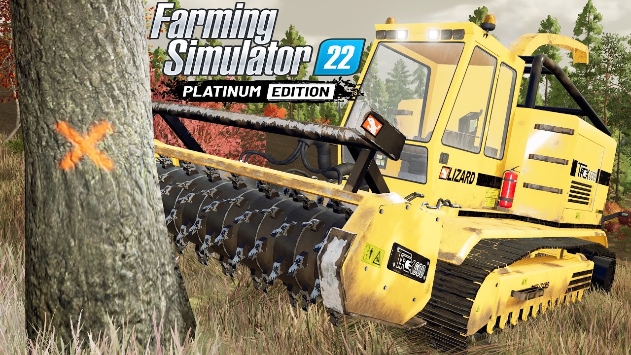 LIZARD TREX 600 OBSTRUINDO TRONCOS | Os Piá | Farming Simulator 22 - EP ...