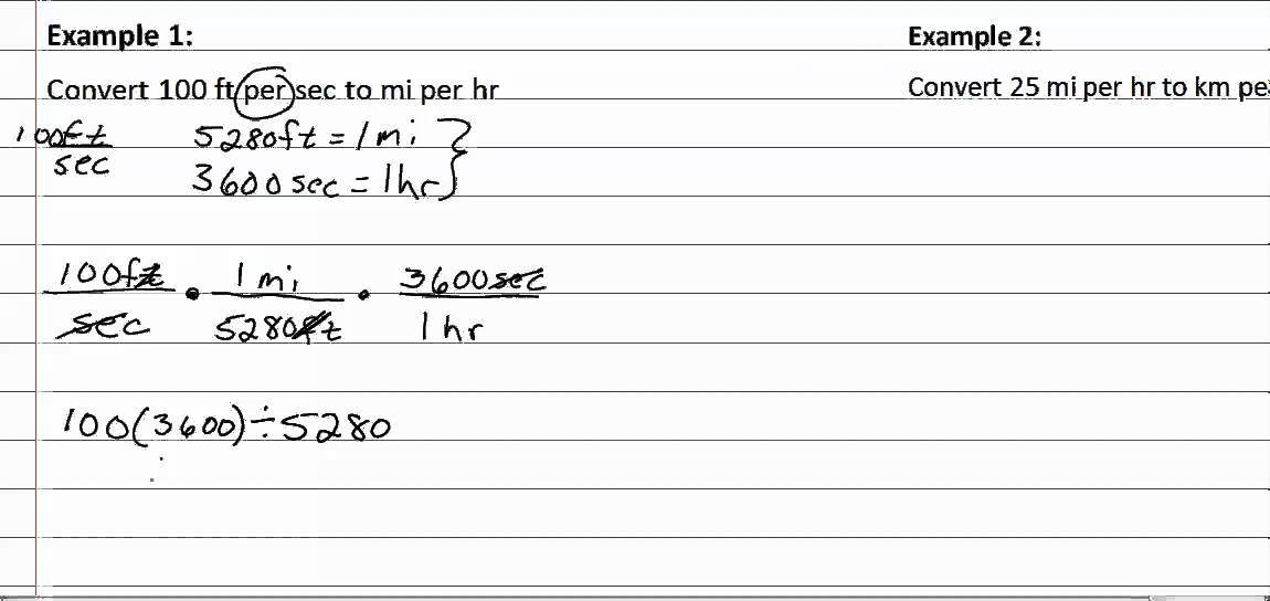 11.4c Dimensional Analysis-Dual Unit Conversions - YouTube