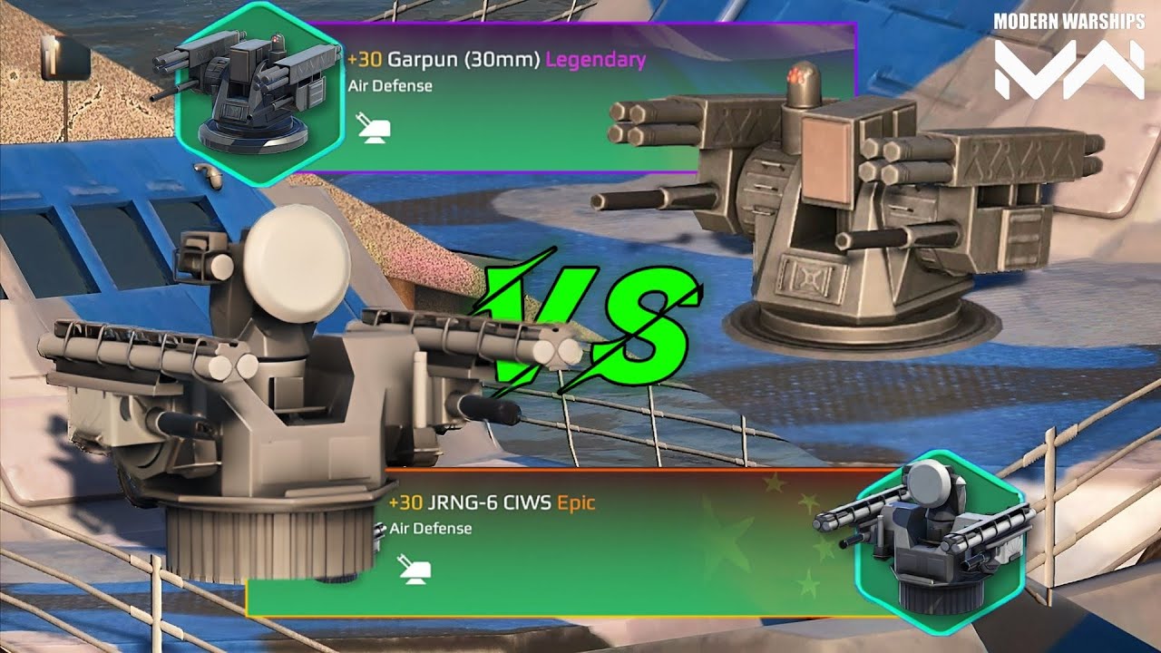 Garpun (30mm) Vs JRNG-6 CIWS | Multi-Purpose Air Defense Comparison ...